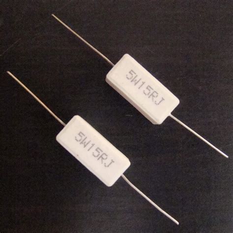 Cement Resistor 5w 15r J 15 Ohm ±5 Precision Hacktronics