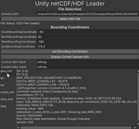 GitHub Cldougherty UnityNetCdfReader