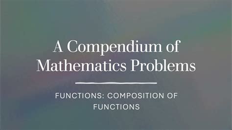 Functions Function Composition Youtube