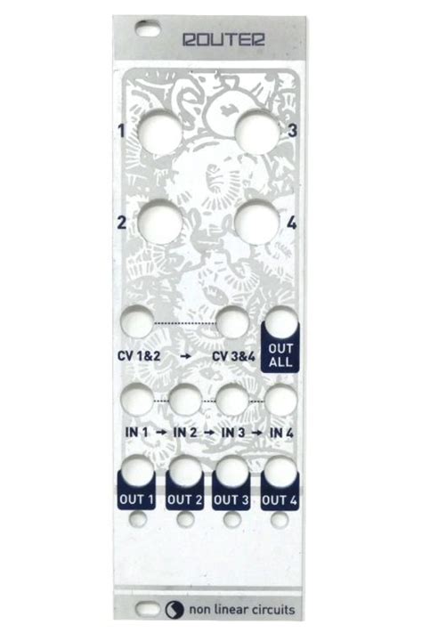 Router Panel White Magpie Modular Modular Addict Synth Diy