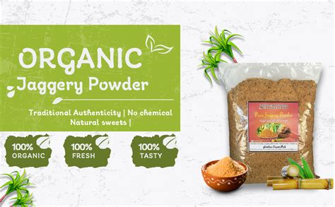 Organic Pure Jaggery Powder 1kg By Amirtham Organic Foods