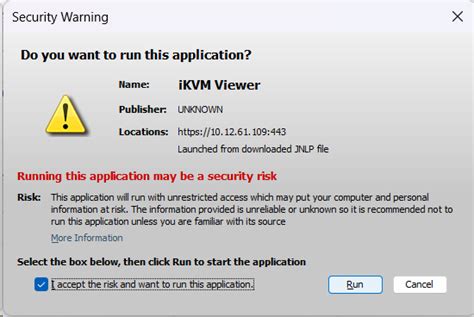 Java — Unsigned Application Requesting Unrestricted Access To System
