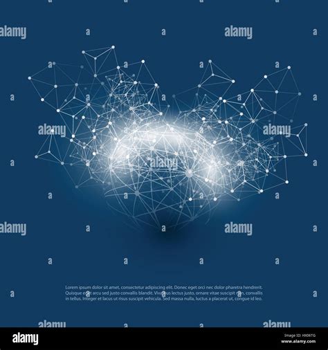 Cloud Computing And Networks Concept Abstract Global Digital Network Connections Technology