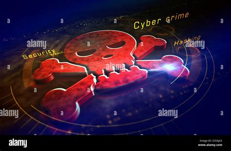 Cyber Crime Security Breach Hacking Computer Protection Piracy And