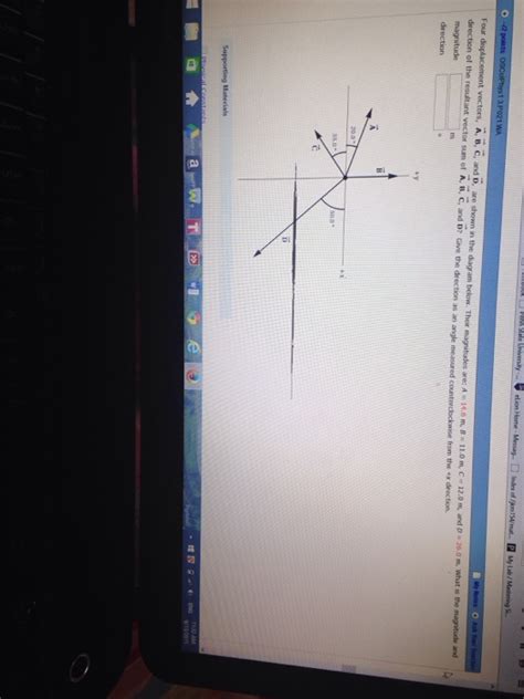 Solved Four Displacement Vectors A B C And D Are Shown In Chegg