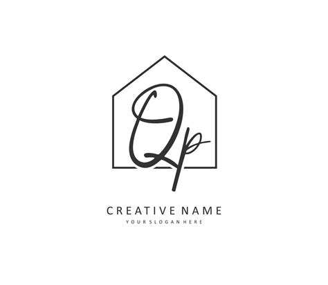 QP Initial Letter Handwriting And Signature Logo A Concept Handwriting Initial Logo With
