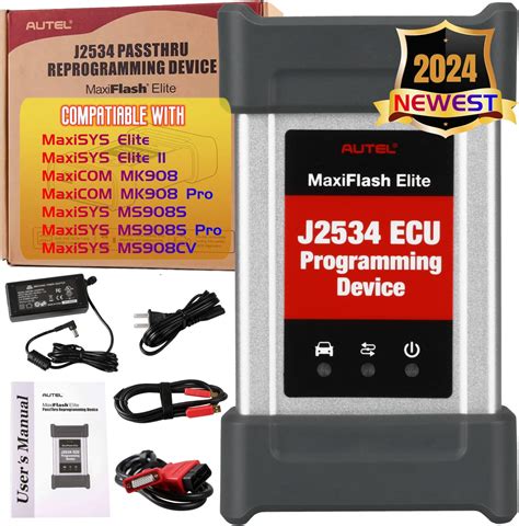 Amazon.com: Autel MaxiFlash Elite J2534 ECU Programming Device Multi Protocol PassThru Interface ...
