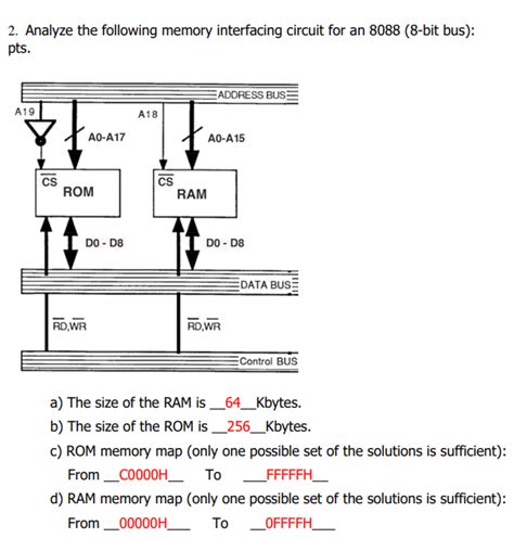 Solved Intel 8088 Basic Analyzing Memory Circuit Hi I