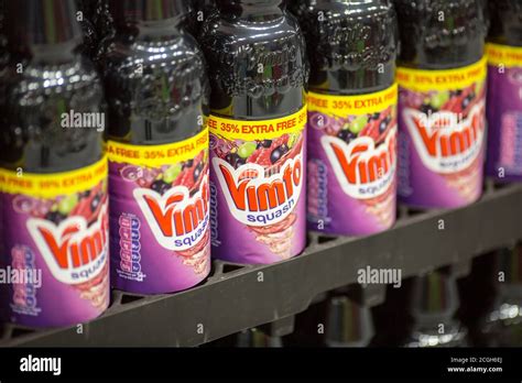 Bottles Of Vimto Stock Photo Alamy