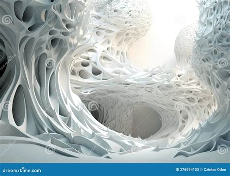 fractal landscape panorama in 3d design abstract virtual reality