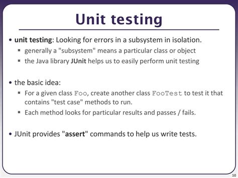 unit testing and debugging ppt download
