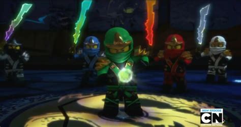 Cole Jay Kai Zane And Lloyd At The Temple Of Light Lego Ninjago Ninjago Lego Ninjago Lloyd