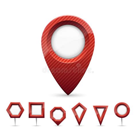 Map Markers Stock Vector Illustration Of Shape Cartography 32763279