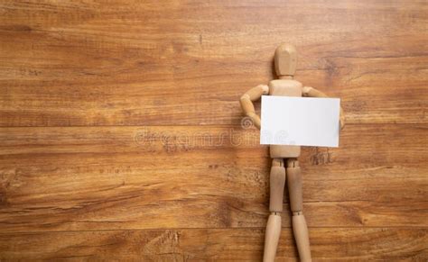 Wooden Human Figure With A Empty Space For Your Text Stock Illustration Illustration Of Human