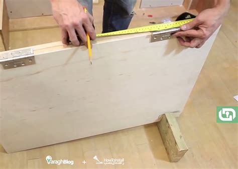 راهنمای نصب لولا درب چوبی ویدیو یراق دات کام