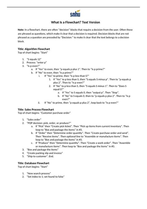 It 140 What Is A Flowchart Text Version Introduction To Scripting