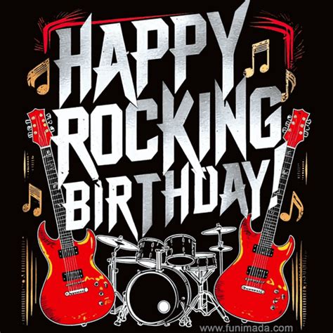 Happy Birthday Rock And Roll Graphic Quilt Strip Rock And Roll Happy