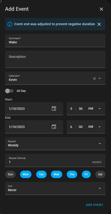 Local Calendar Weekly With Multiple Days Not Populating Other Days · Issue 85832 · Home