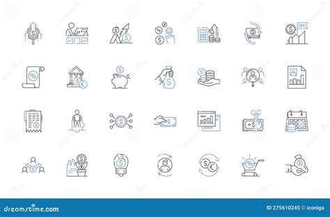 Squad Line Icons Collection Unity Comradeship Teamwork Bond Alliance Crew Gang Vector And