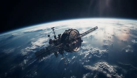 Free Ai Image Astronauts Explore The Galaxy In A Futuristic Spaceship