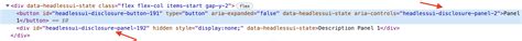 [vue] wrong `aria controls` attribute value in `disclosure` component