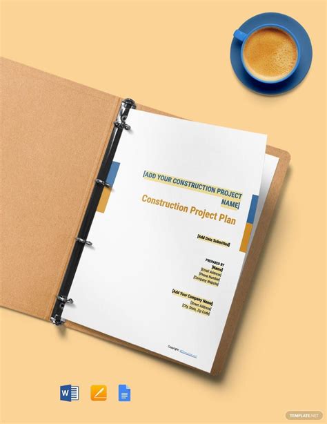 Construction Plan Templates In Word To Download