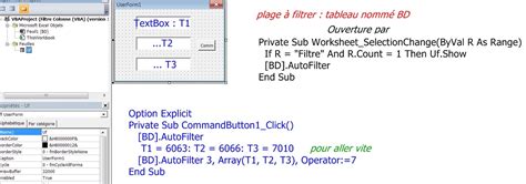 Vba Filtrer Tableau 5 Critères Macros Et Vba Excel