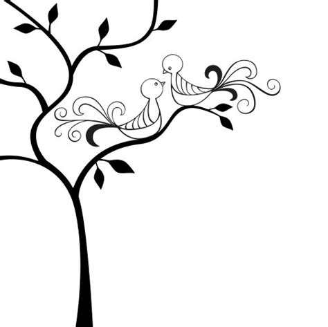 Tree With Birds Royalty Free Vector Image VectorStock