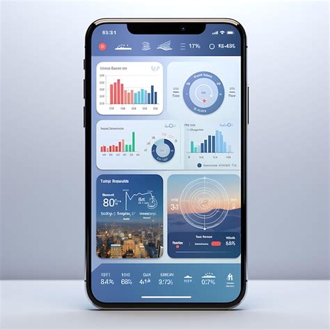 Premium Ai Image Mobile App Layout Design Of Financial Health