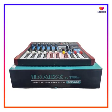 ORIGINAL IMIX PROFESSIONAL MIXER 6 CHANNEL MA 600 W BT 24BIT 16DSP Lazada PH