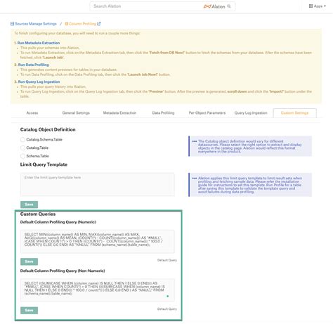 Sampling And Profiling — Alation User Guide