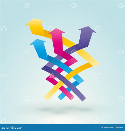 Intertwined Arrow Stock Vector Illustration Of Graphic 41996371