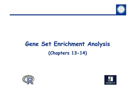 Gene Set Enrichment Analysis Presentationpdf