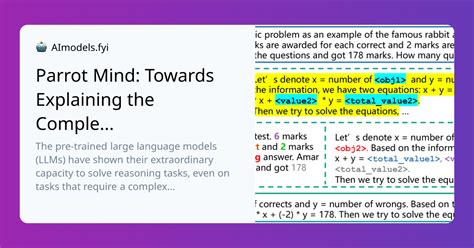 Parrot Mind Towards Explaining The Complex Task Reasoning Of