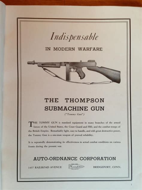 Ww2 Thompson Ad And Usmc Photo Thompson Submachine Gun Message Board Forums