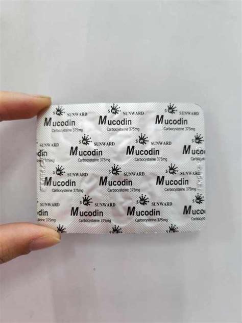 Sunward Mucodin Cough Tab 375mg 10s Stp Lazada