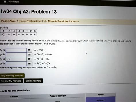 Course Help Hw04 Obj A3 Problem 13 Problem Value Points Problem Score