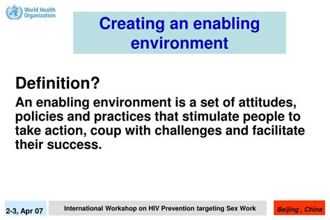 Ppt Creating An Enabling Environment For Hiv Prevention In Sex Work