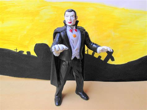 Dracula Monster Action Figure 8 Vampire Doll Arms And Head Move Hard