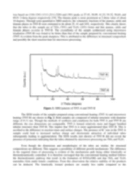 Solution Hydrothermal Synthesis Of Tio2 Nanotubes Studypool