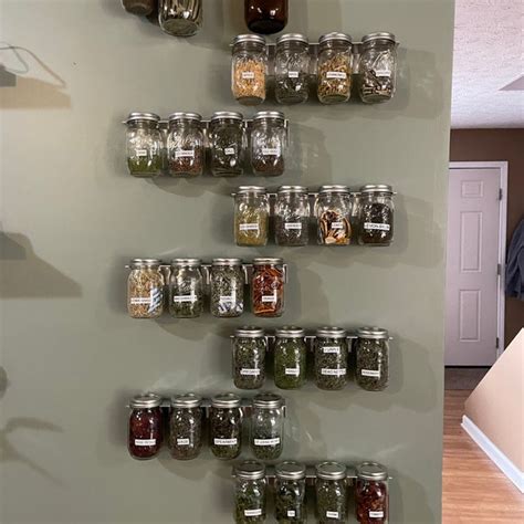 Wall Mount Mason Jar Hanger Bracket Kitchen And Pantry Organization 3