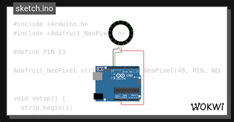 Neopixel Wokwi ESP STM Arduino Simulator
