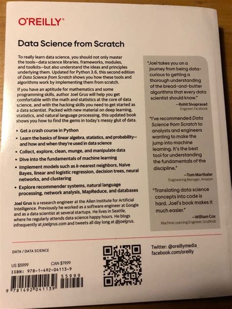 data science from scratch first principles with python kaufen auf