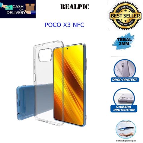 Jual Case Xiaomi Poco X Nfc Casing Clear Hd Ketebalan Mm Bening Transparan Tpu Premium