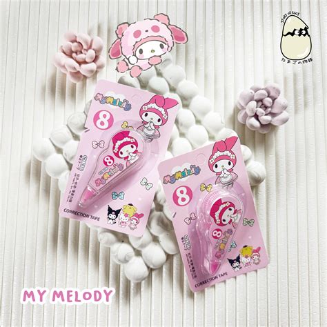 Corrector Tape Sanrio Melody Kuromi Cute And Aesthetic Tipx Tipex Mini