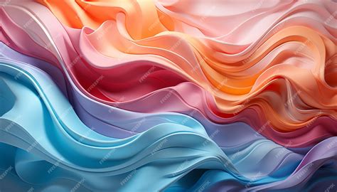 Premium Photo | Abstract backdrop with flowing wave pattern modern ...