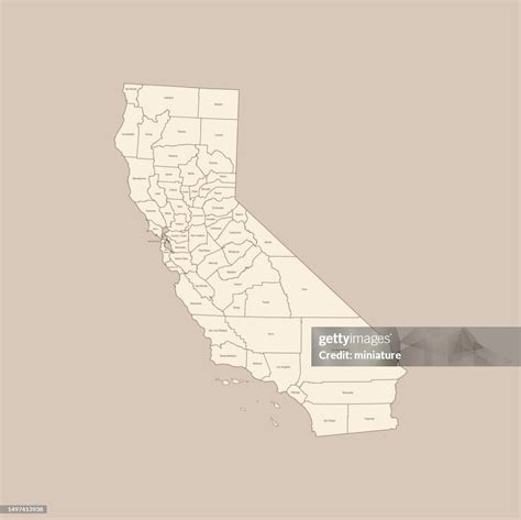 California Map High Res Vector Graphic Getty Images
