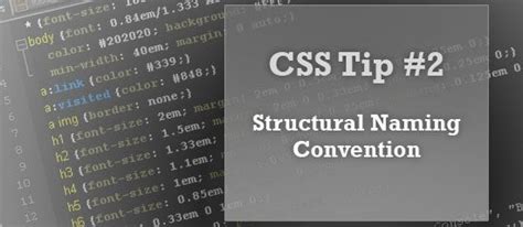 Structural Naming Convention In Css Six Revisions Rwebdesign