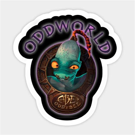 Abes Oddworld Abes Oddworld Sticker Teepublic