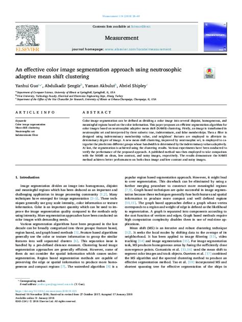 pdf an effective color image segmentation approach using neutrosophic